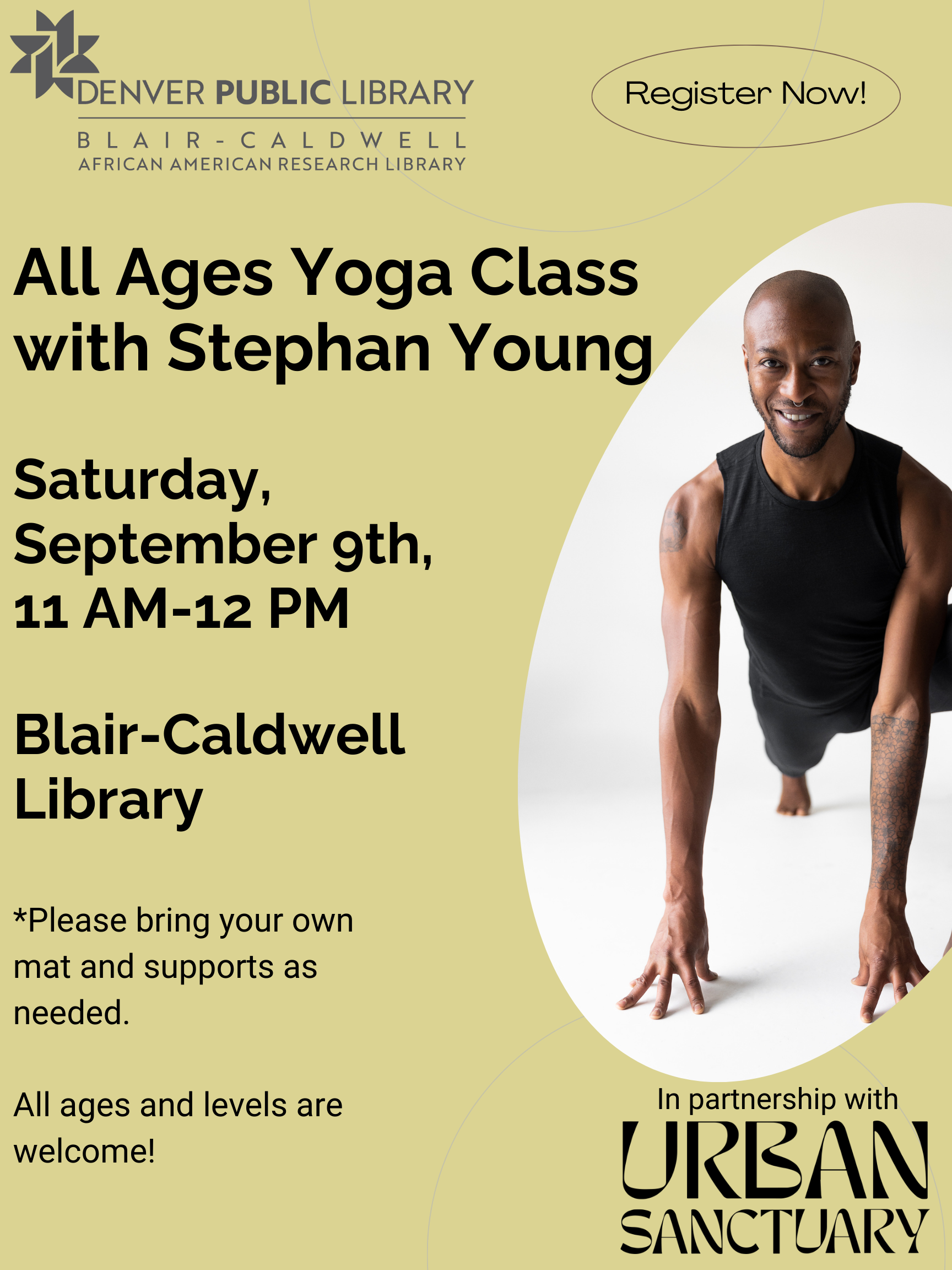 All Ages Yoga with Urban Sanctuary | Denver Public Library