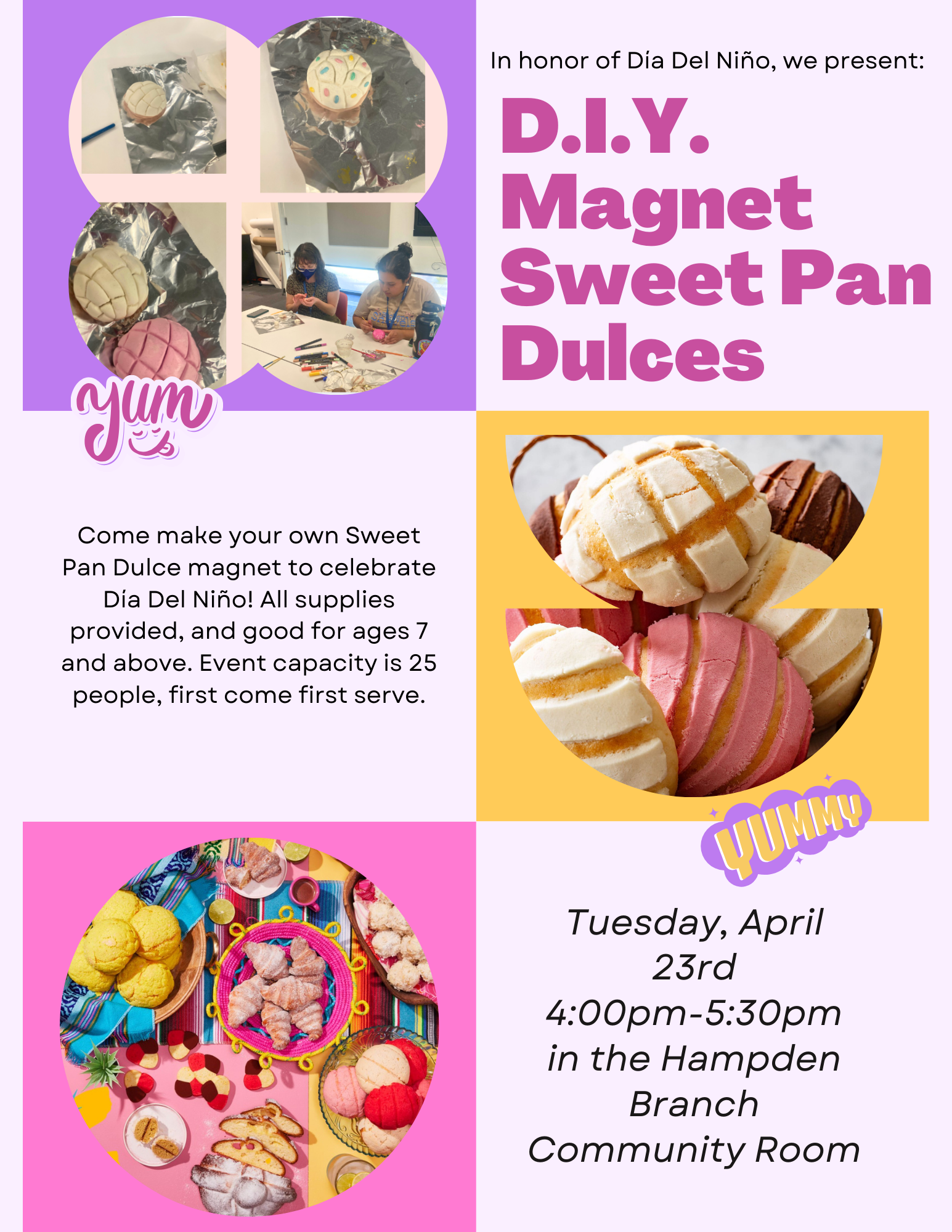 D.I.Y. Sweet Pan Dulce Magnets | Denver Public Library