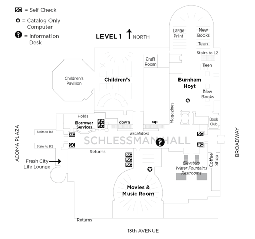 Central Library Maps and Call Number Guide | Denver Public Library